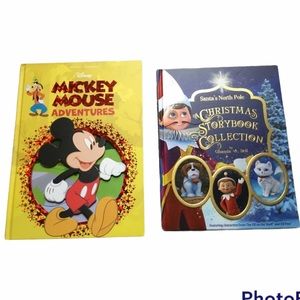 Disney | Other | New Mickey Mouse Elf Of A Shelf Hardcover Books | Poshmark